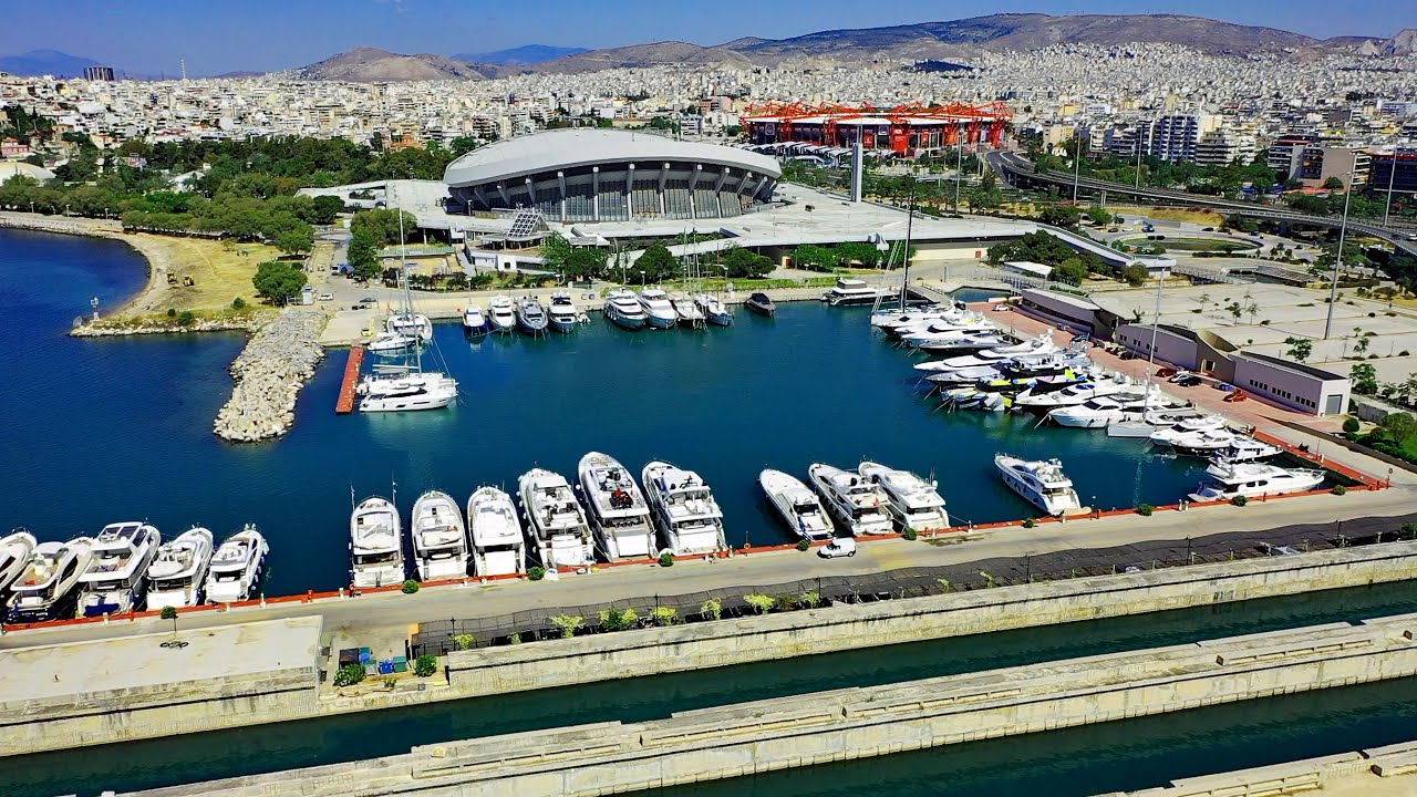 Athens Marina by drone - YouTube