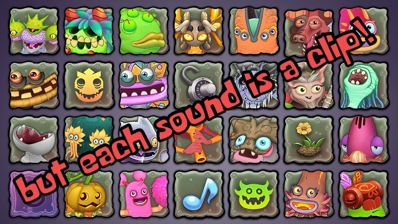 My Singing Monsters Memory Game Sounds but it matches up its sound clip ...