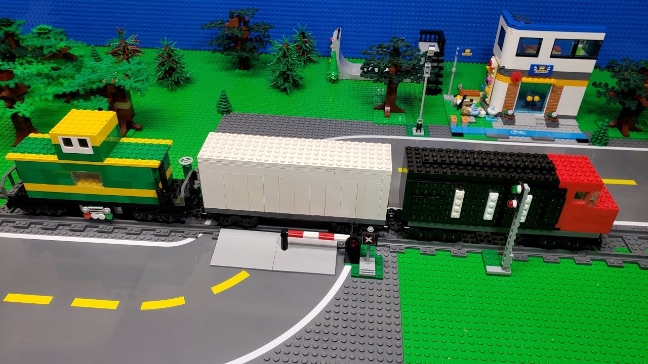 Lego Train Railway Crossing Activity - YouTube
