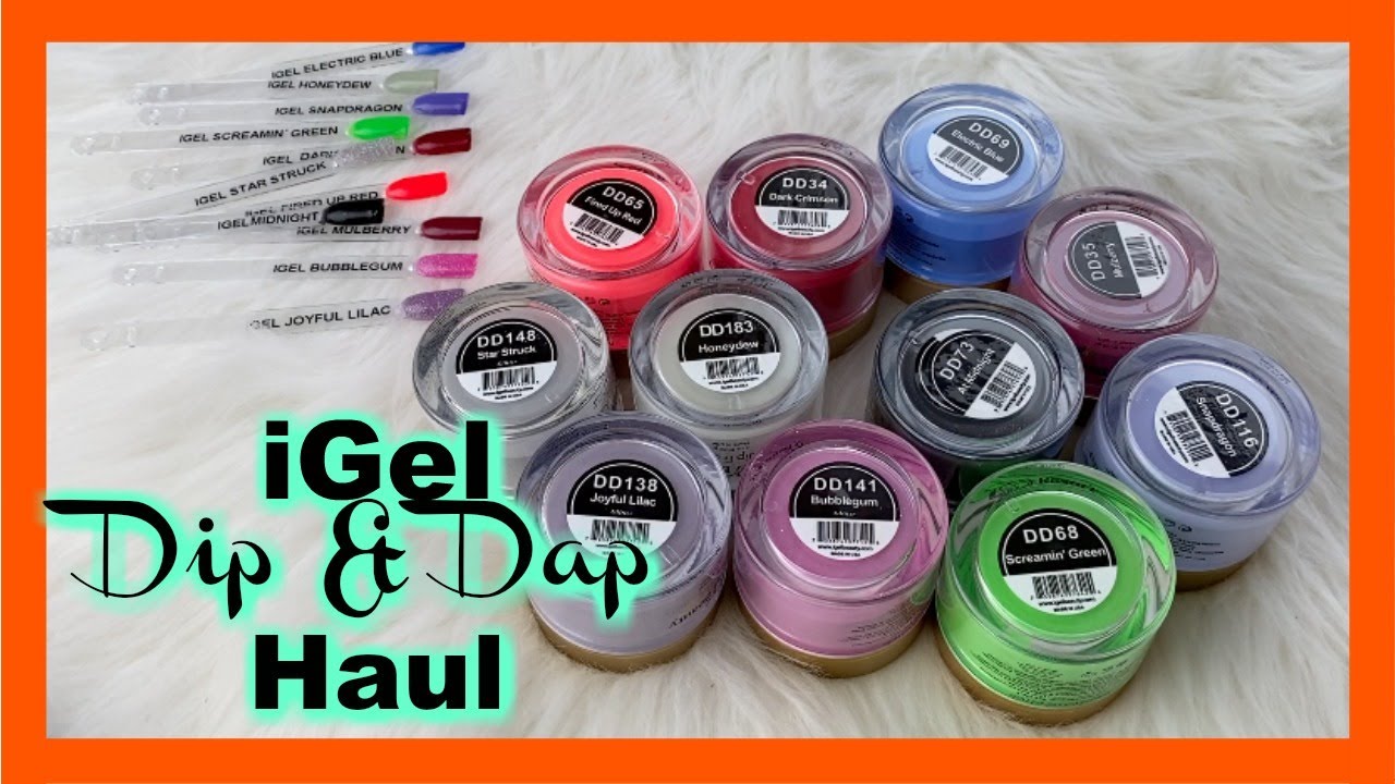 iGel Beauty Dip & Dap Haul | Acrylic Powder Swatches & Review - YouTube