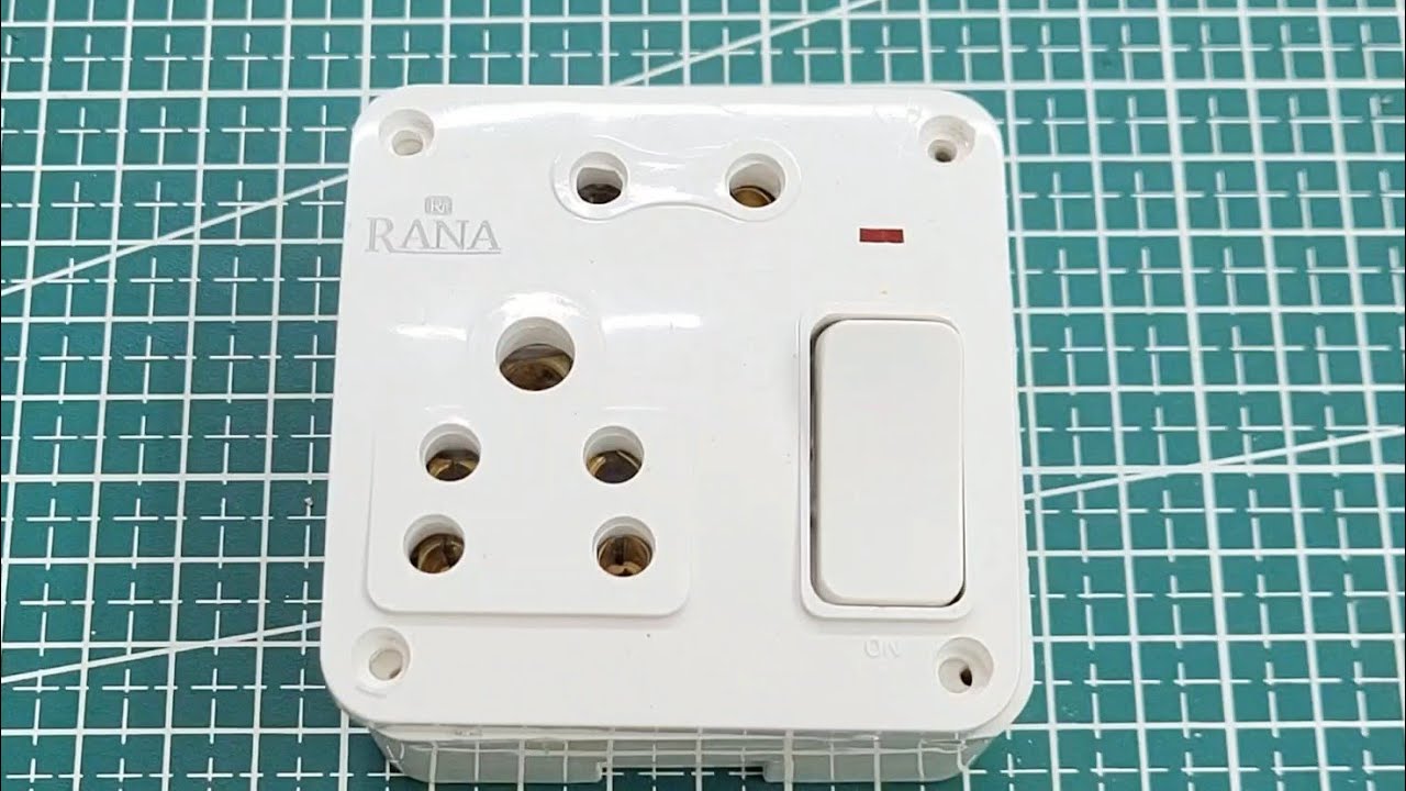 इलेक्ट्रिक बोर्ड का वायरिंग || 1 switch 1 socket 2pin indicator ...