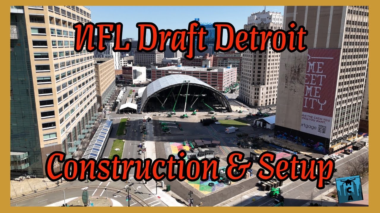 NFL Draft Detroit - Construction and Setup - YouTube