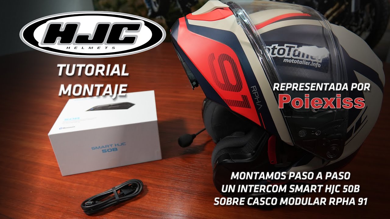 Tutorial rápido: cómo instalar un intercom Smart HJC 50B en un RPHA 91 ...