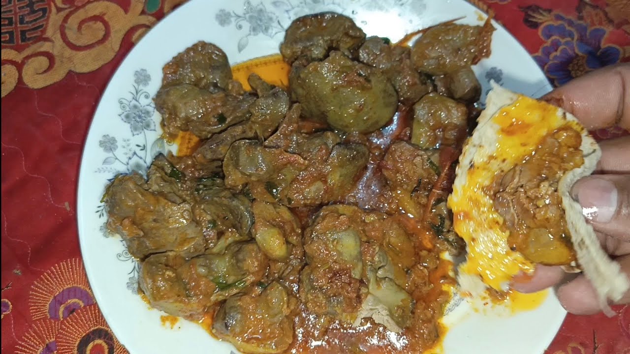 Chicken Pota Kaleji | 1/2 Kg Pota Kaleji Recipe | Chicken Gizzard Liver ...