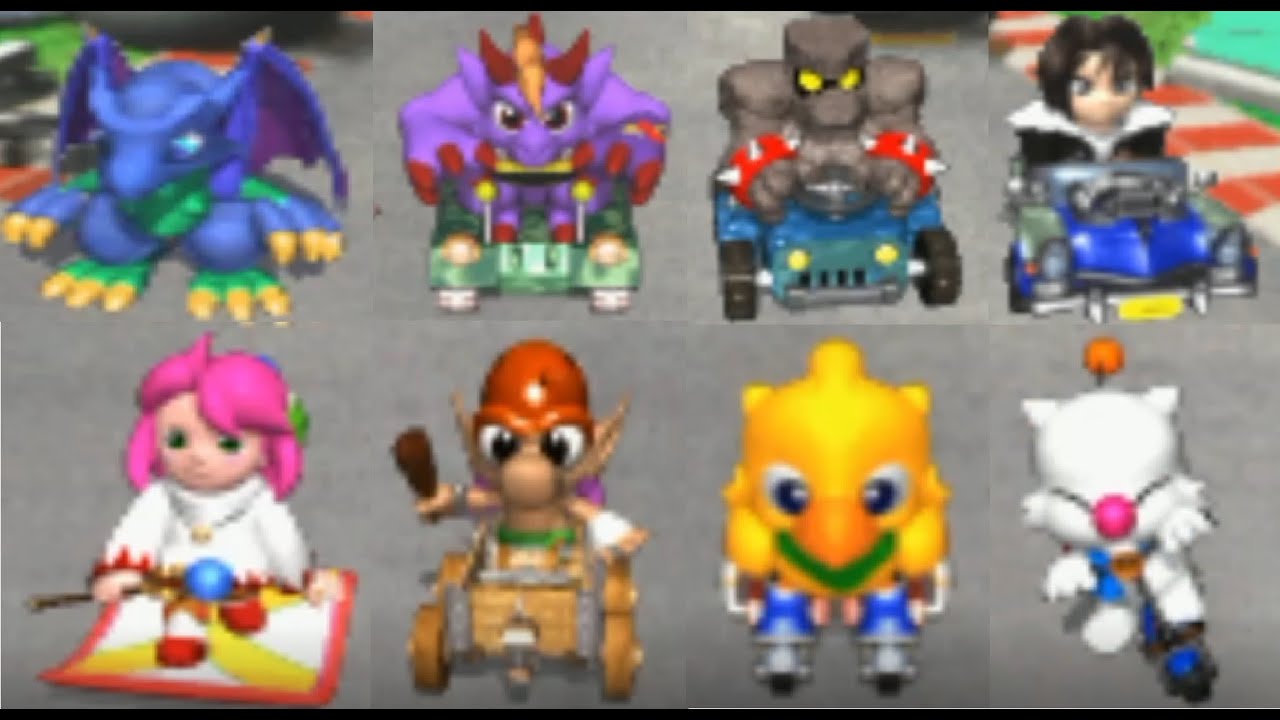 Chocobo Racing (All Characters) - YouTube
