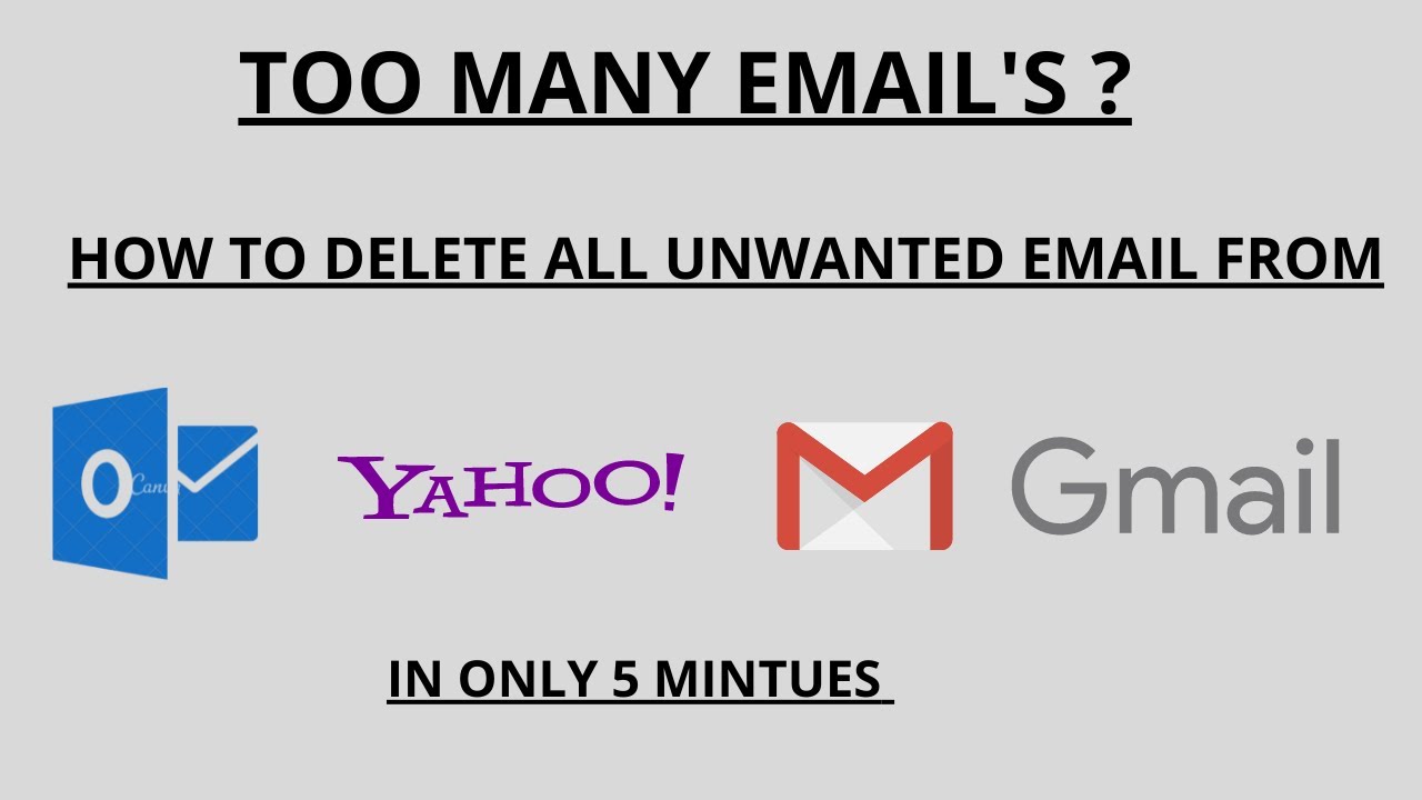 TOO MANY EMAILS? Unsubscribe unwanted emails From yahoo , gmail ...