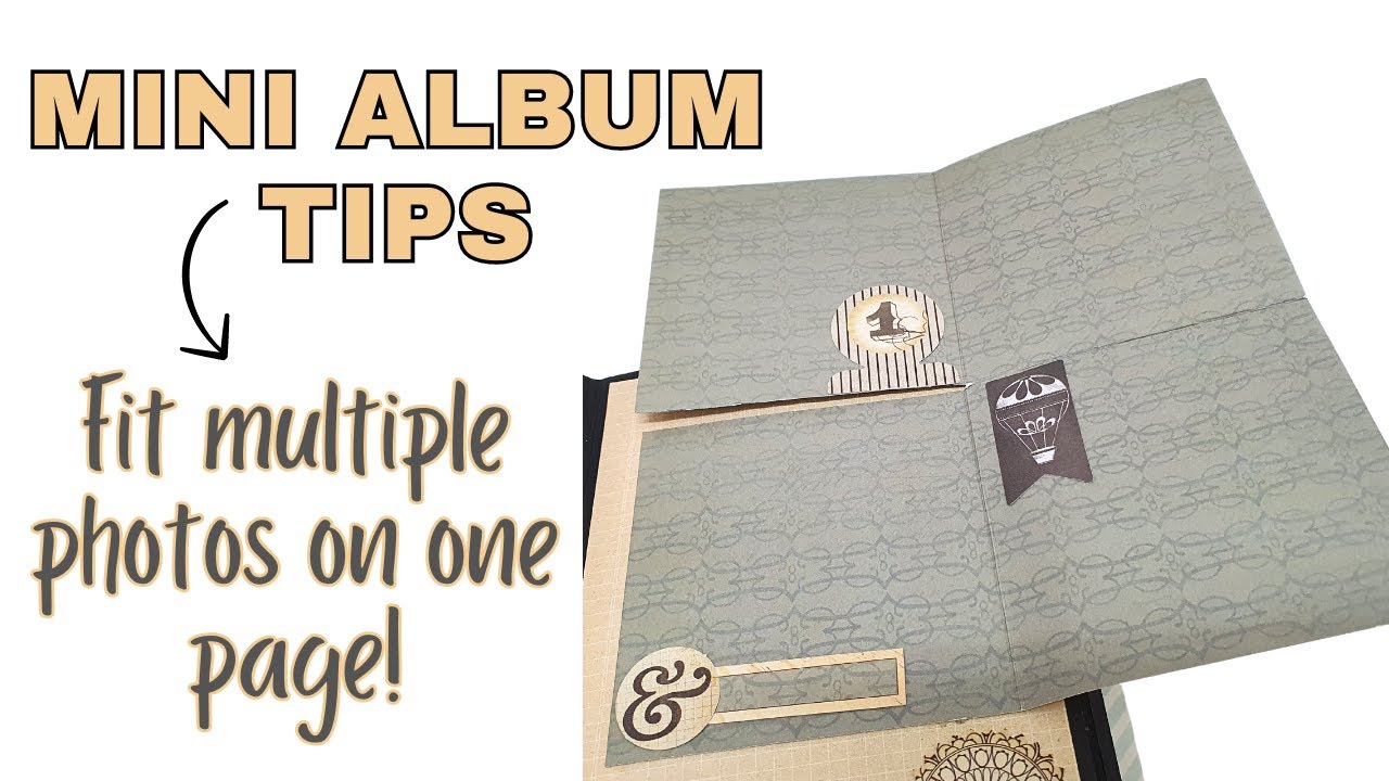 Mini Album Tip 1: Fit Multiple Photos on One Album Page - YouTube