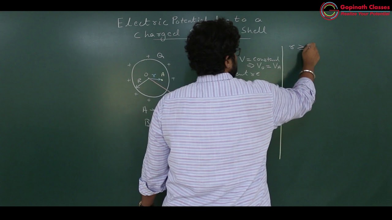 ELECTROSTATICS | LECTURE 107 | ELECTRIC POTENTIAL DUE TO A CHARGED ...