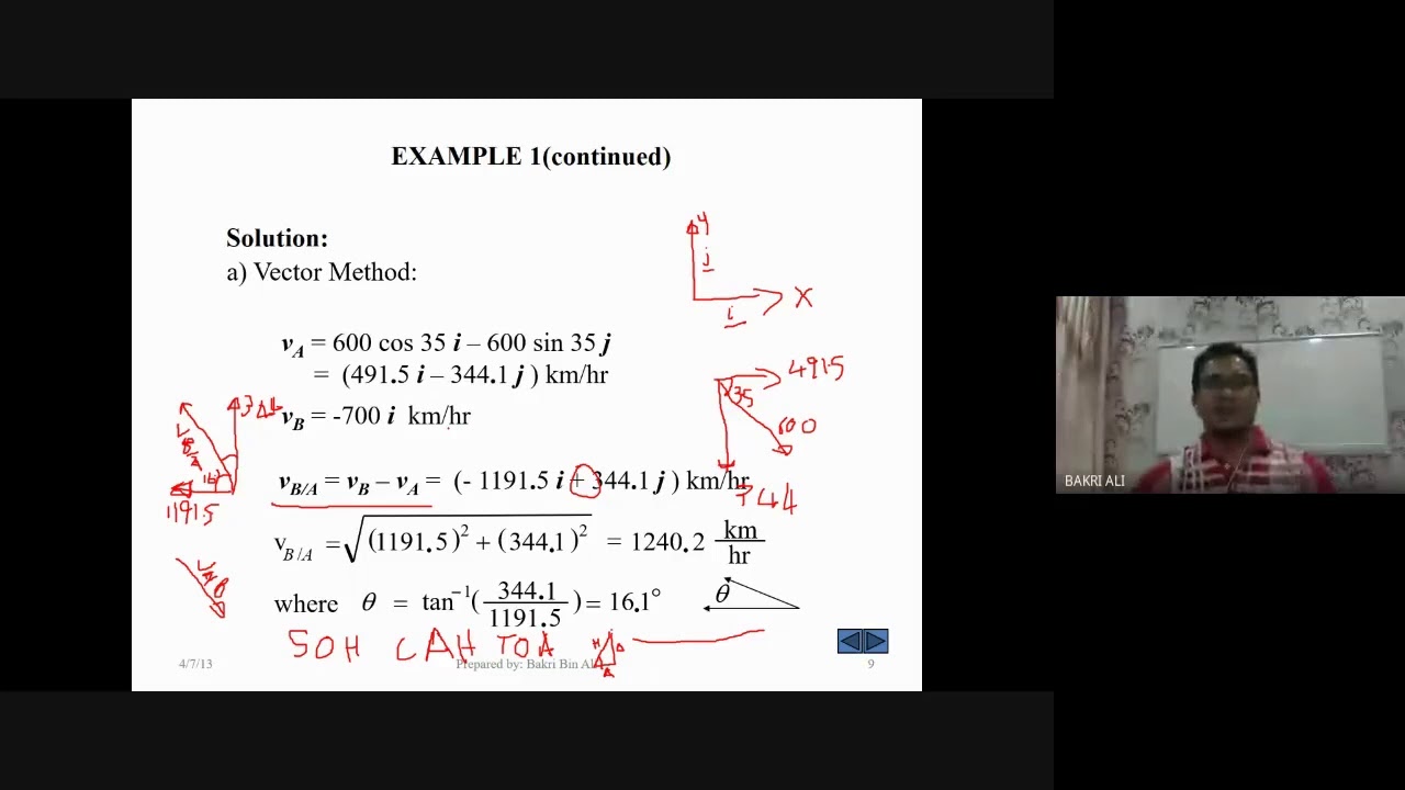 Relative motion analysis: Example 1 - YouTube
