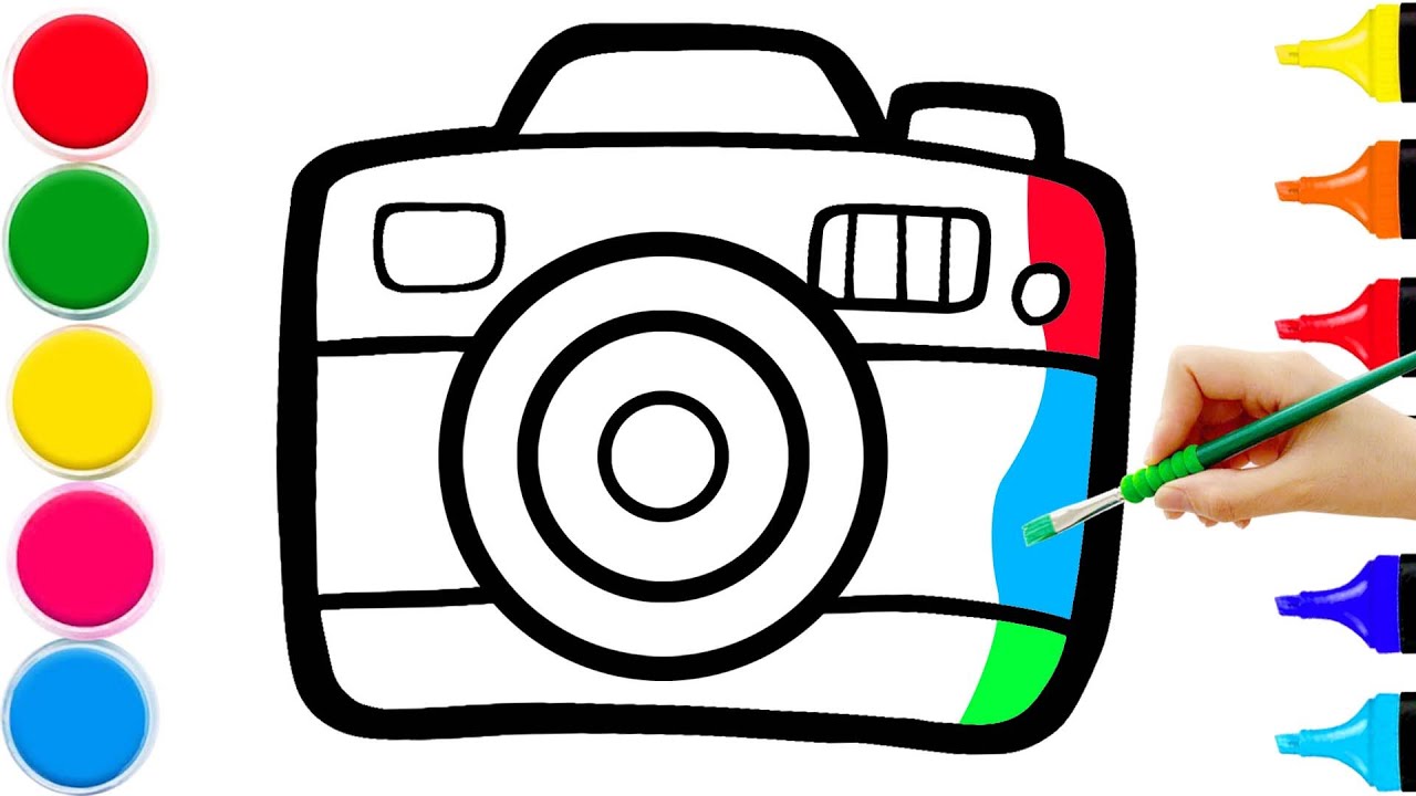 How to Draw a Camera Easy | Step by Step - YouTube