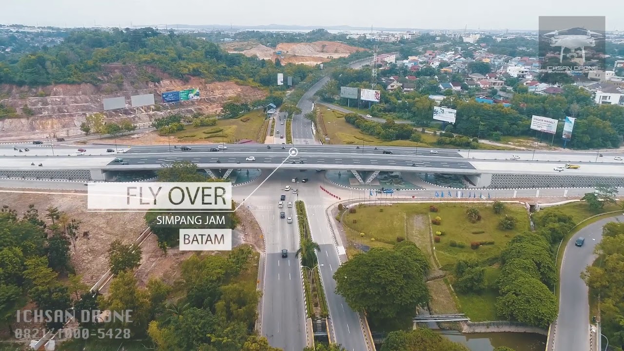 Fly Over Simpang Jam Batam by Drone | 0821-1000-5428 - YouTube