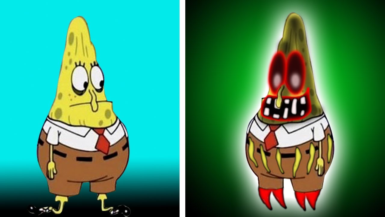 Spongebob Squarepants Switch Patrick As Horror Version || SpeedEdit Art ...