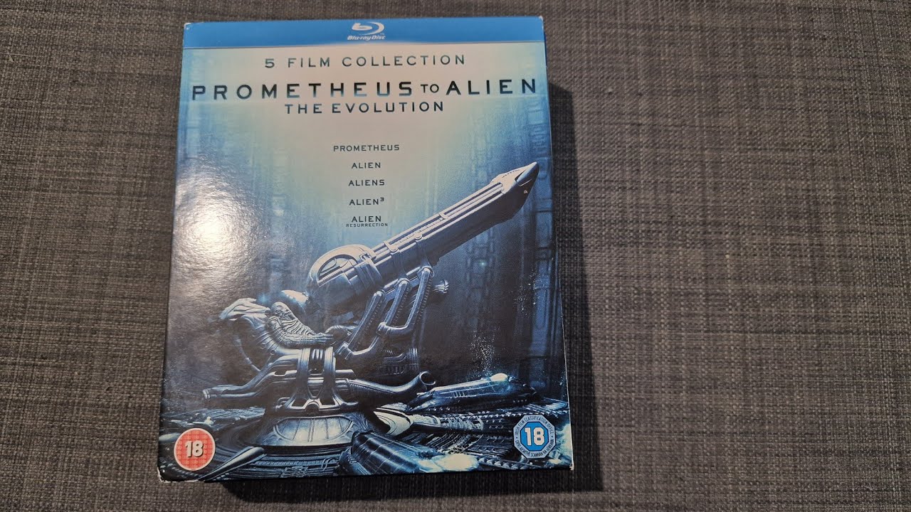 Prometheus to Alien 8 Disk Blu Ray box set - YouTube