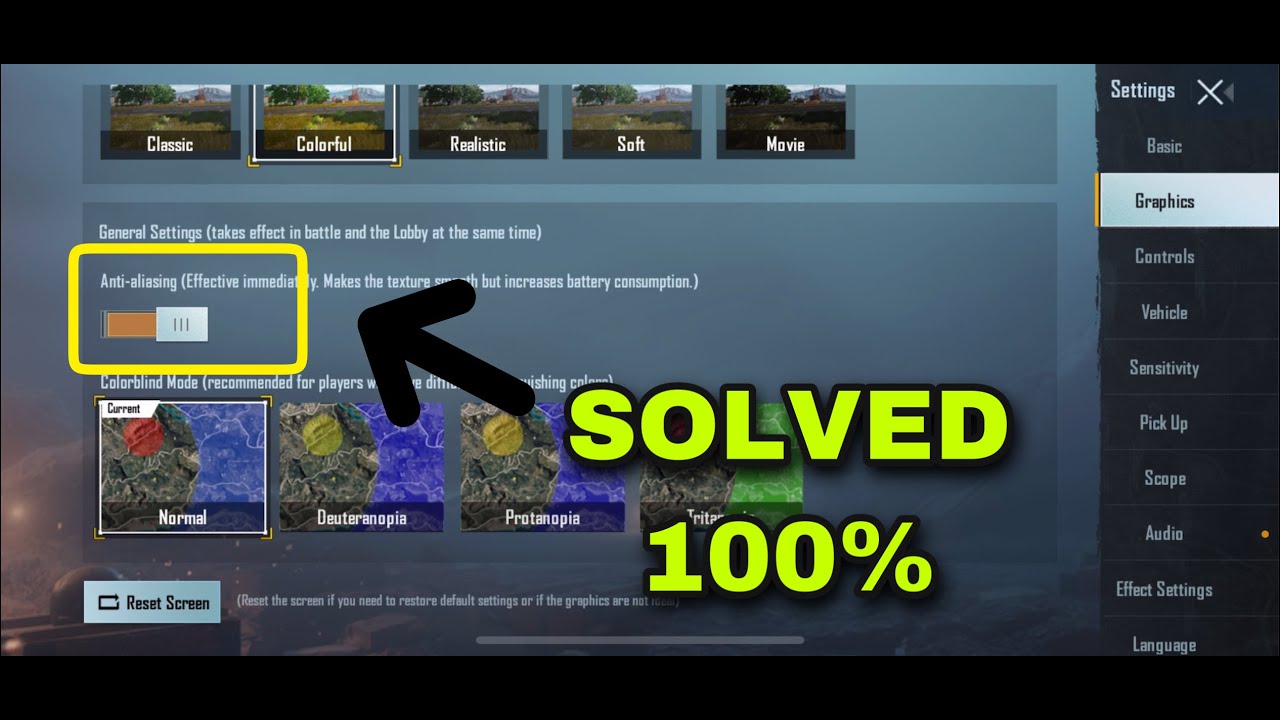 Solved 100% | Anti-Aliasing Bug In IOS/IPhone/IPad | PUBG Mobile - YouTube