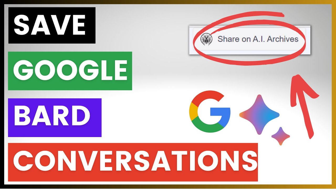 How To Save Google Bard Conversations & Responses? - YouTube
