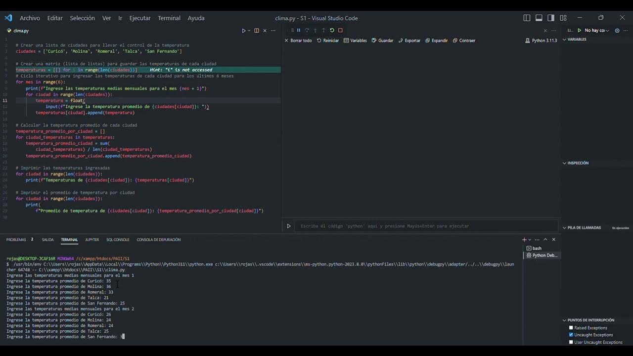 Evaluación Programacion avanzada II, Semana 1. - YouTube