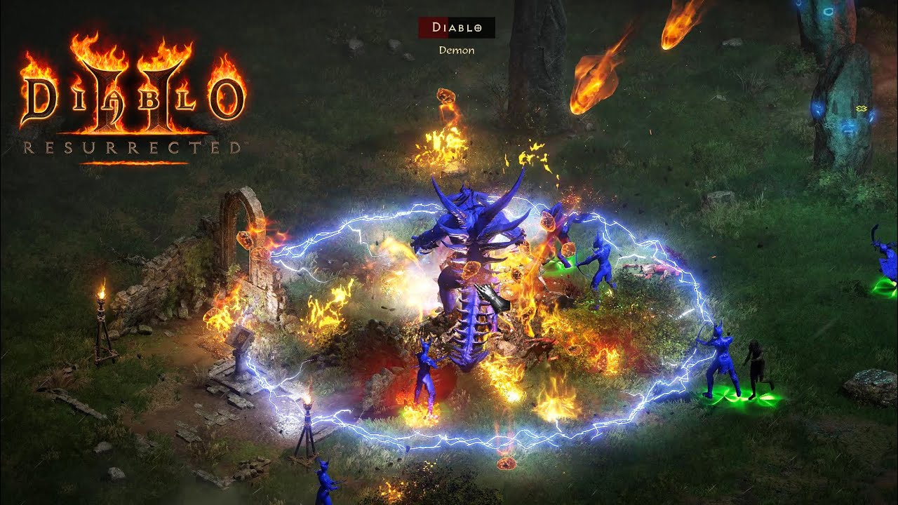 Diablo 2 Resurrected - DESTRUCTION Melee Sorc Vs Diablo Clone - YouTube