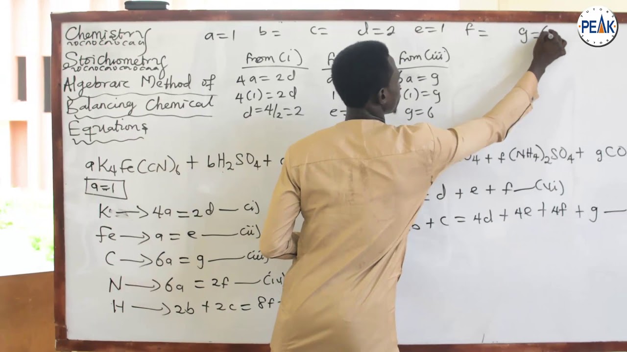 Balancing Of Chemical Equations By Algebraic Method STOICHIOMETRY 1 balancing-of-chemical-equations-by-algebraic-method-stoichiometry-1