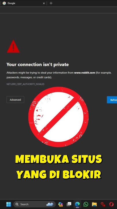 Cara Membuka Website Yang di Blokir Tanpa VPN - YouTube