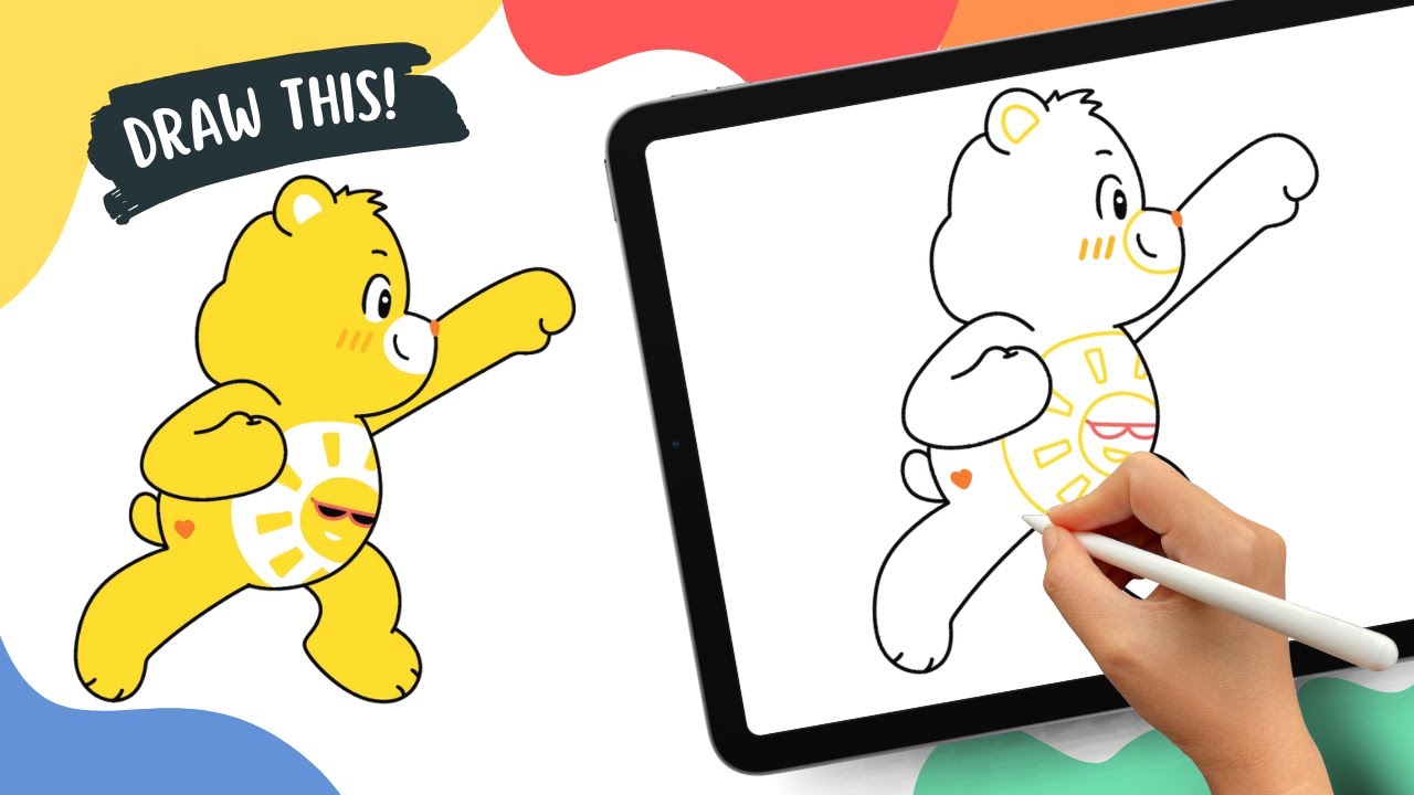 Funshine | Care Bears Cartoon Drawing - YouTube