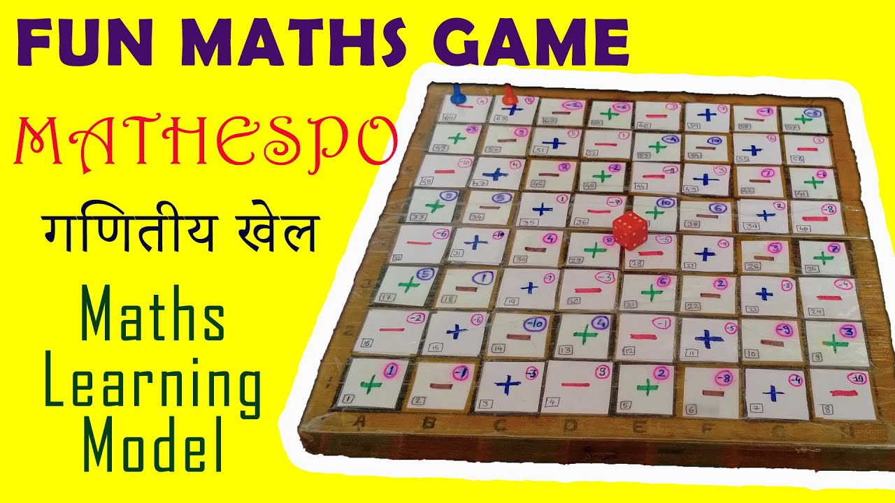 Mathespo – Maths game model | DIY maths board game | Creative maths ...