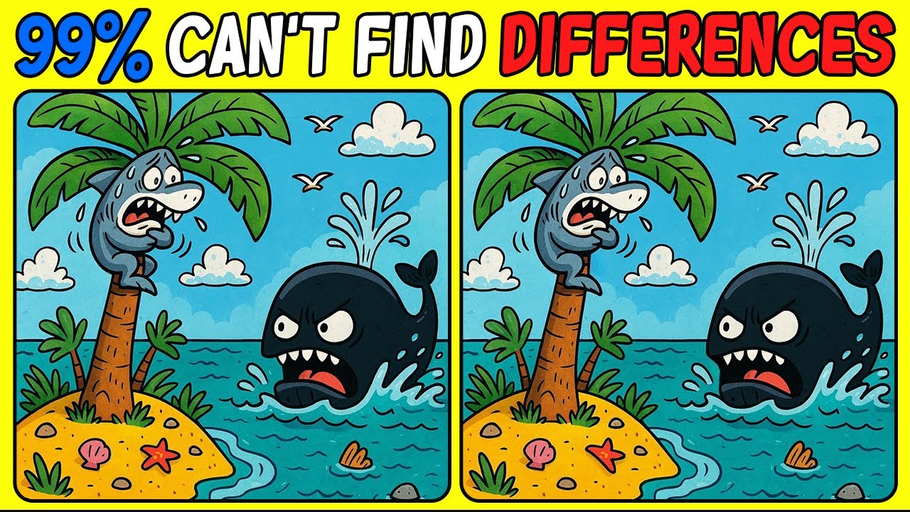 💣Spot the difference: Can You Outsmart These Tricky Puzzles? ( find ...