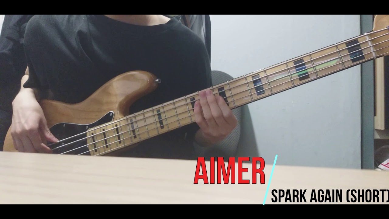Fire Force S2 - op Aimer Spark Again(short) bass cover - YouTube