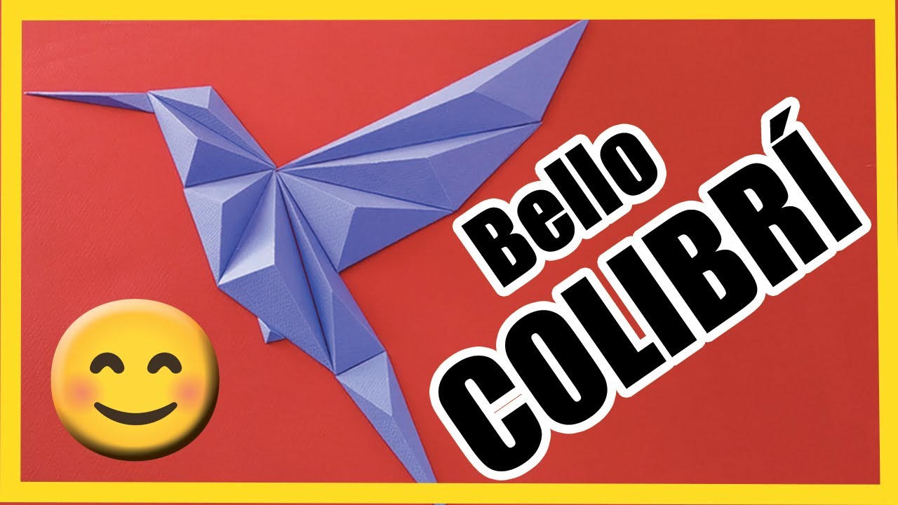 Como hacer un colibrí de papel 🐦🐦🐦🐦 (ESCULTURA) - YouTube