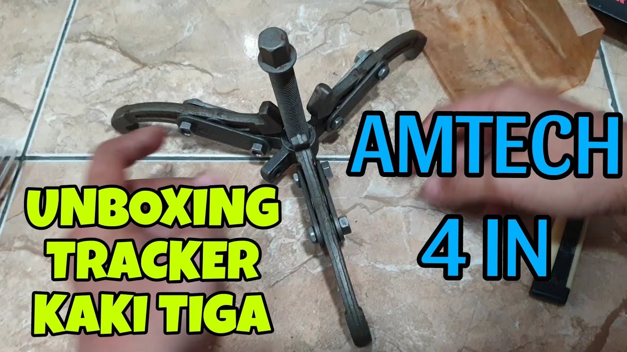 Unboxing dan review tracker kaki tiga merk amtech 4inc - YouTube