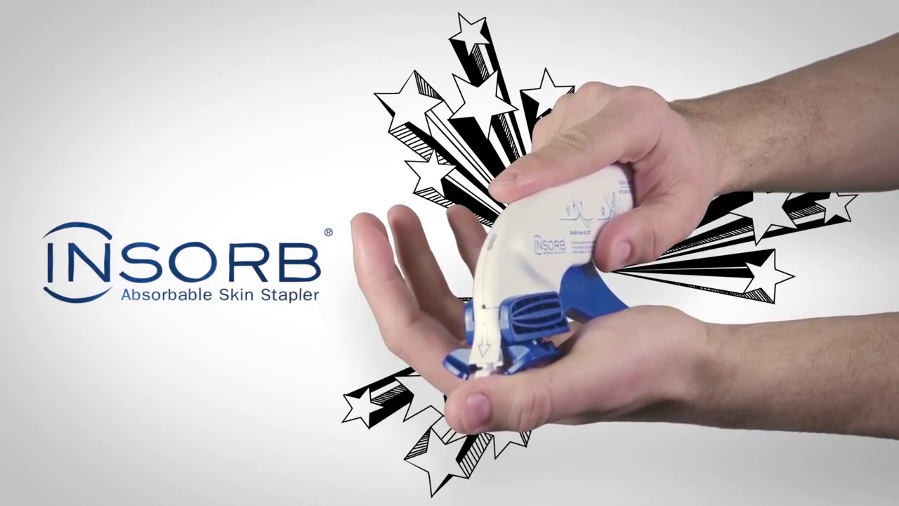 INSORB Absorbable Skin Stapler - Agrafes résorbables intradermiques ...