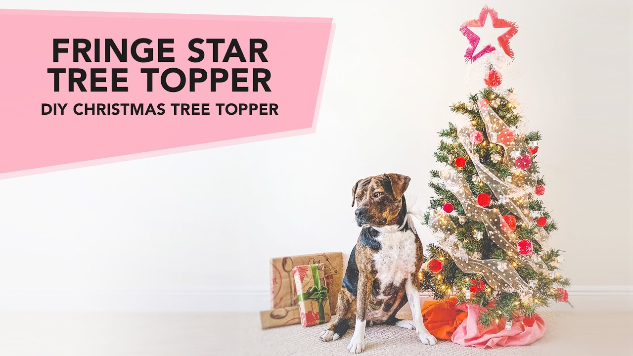 [How To] Fringe Star Christmas Tree Topper - YouTube