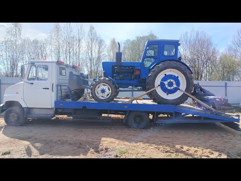 Работаю на тракторе Т40 про заработок 