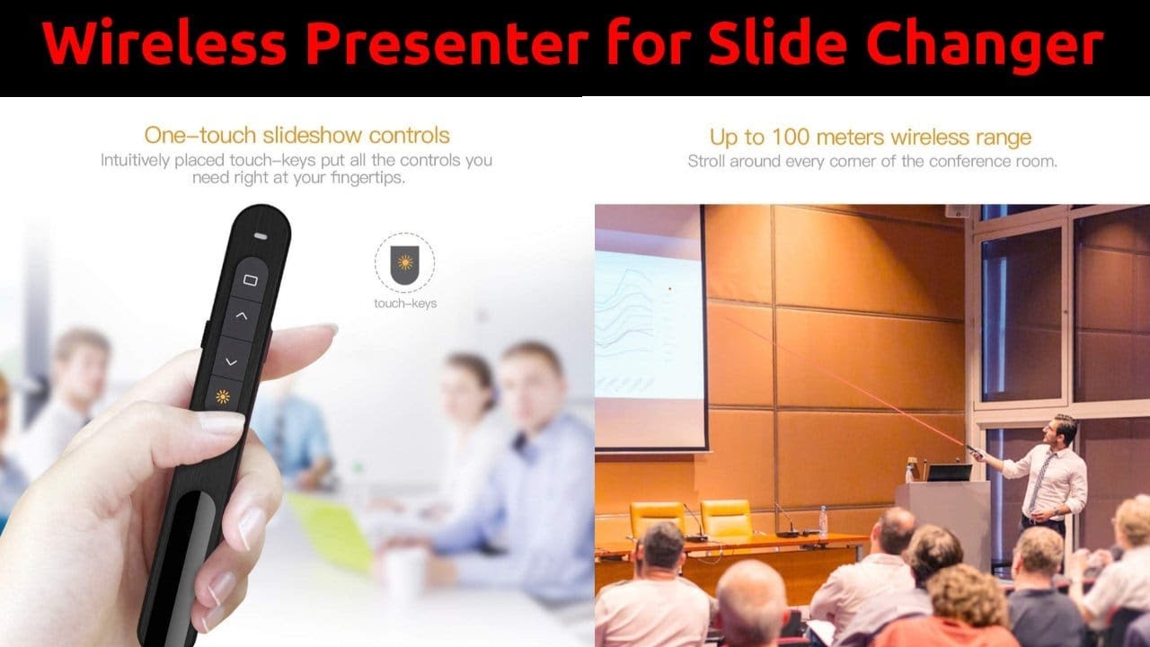 Wireless Presenter With Laser Pointer |Slide Changer |USB Receiver |Pen ...
