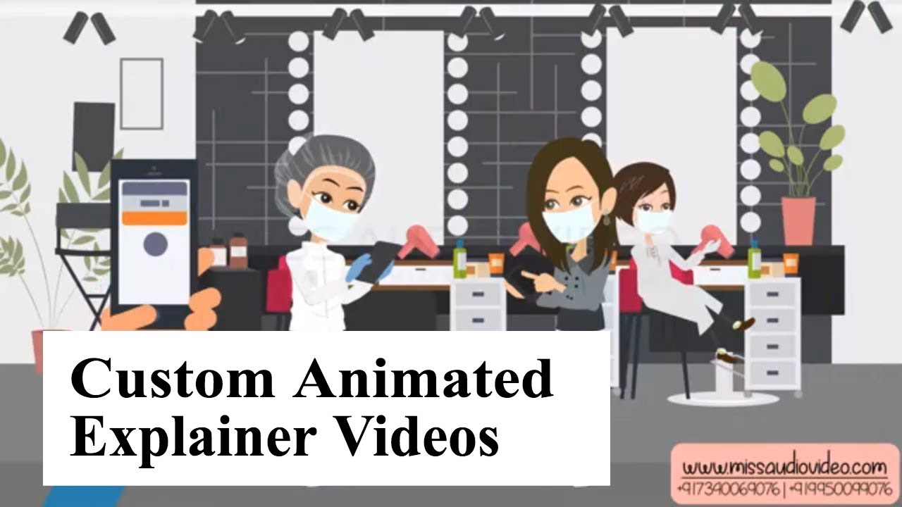 Salon Appointment App Animated Explainer Video || Animated Promotional ...