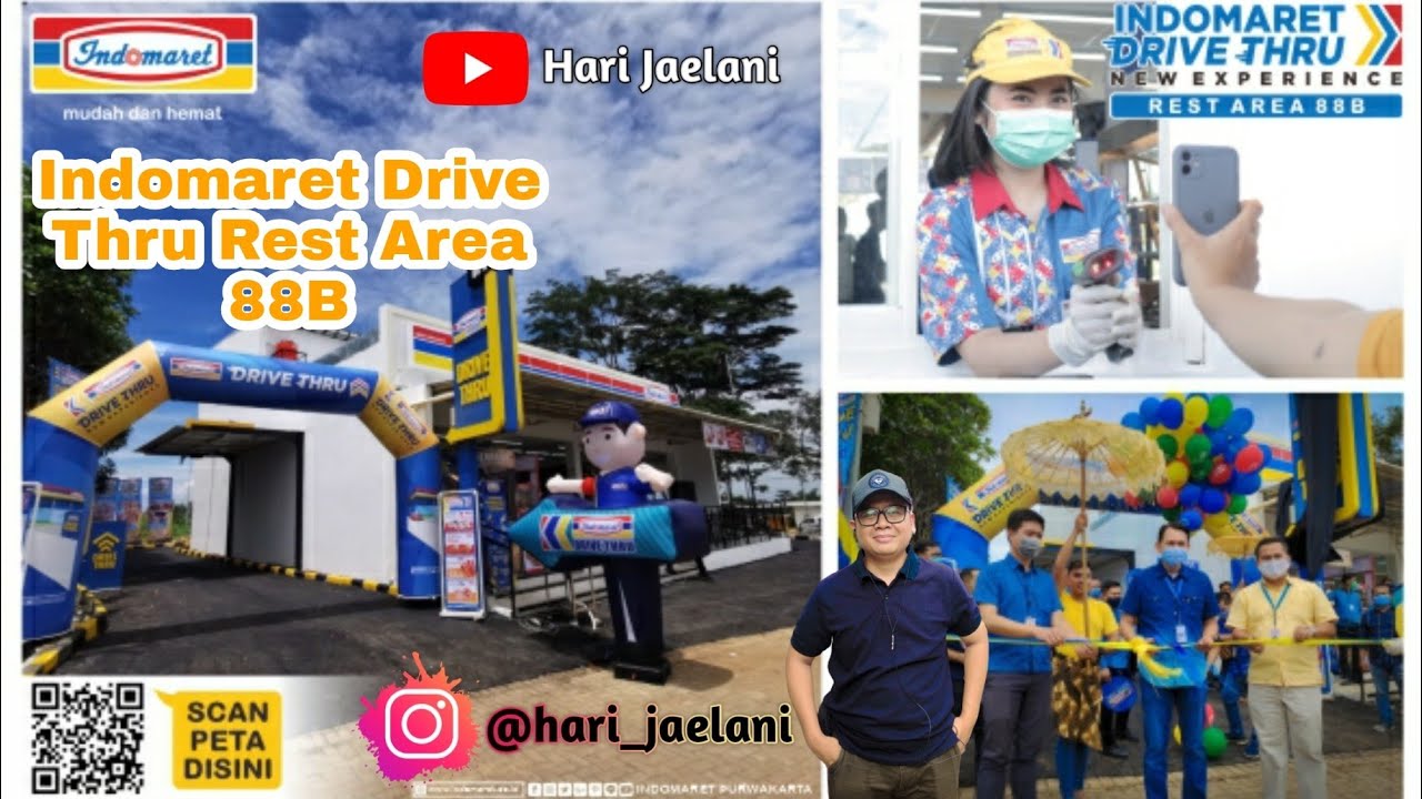 INDOMARET DRIVE THRU REST AREA 88B TOL CIPULARANG (ARAH JAKARTA) - YouTube