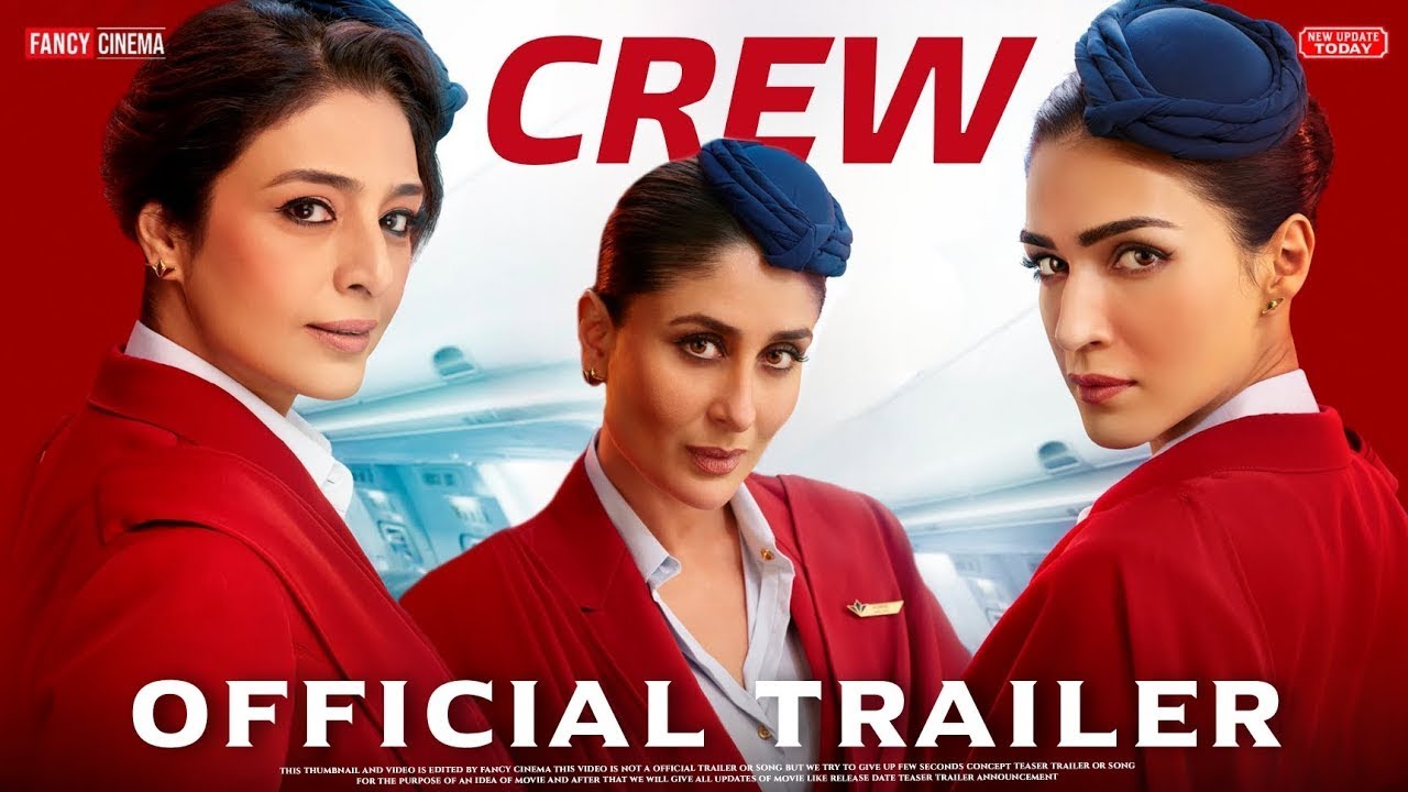 Crew | Teaser | Tabu, Kareena Kapoor Khan, Kriti Sanon, Diljit Dosanjh ...