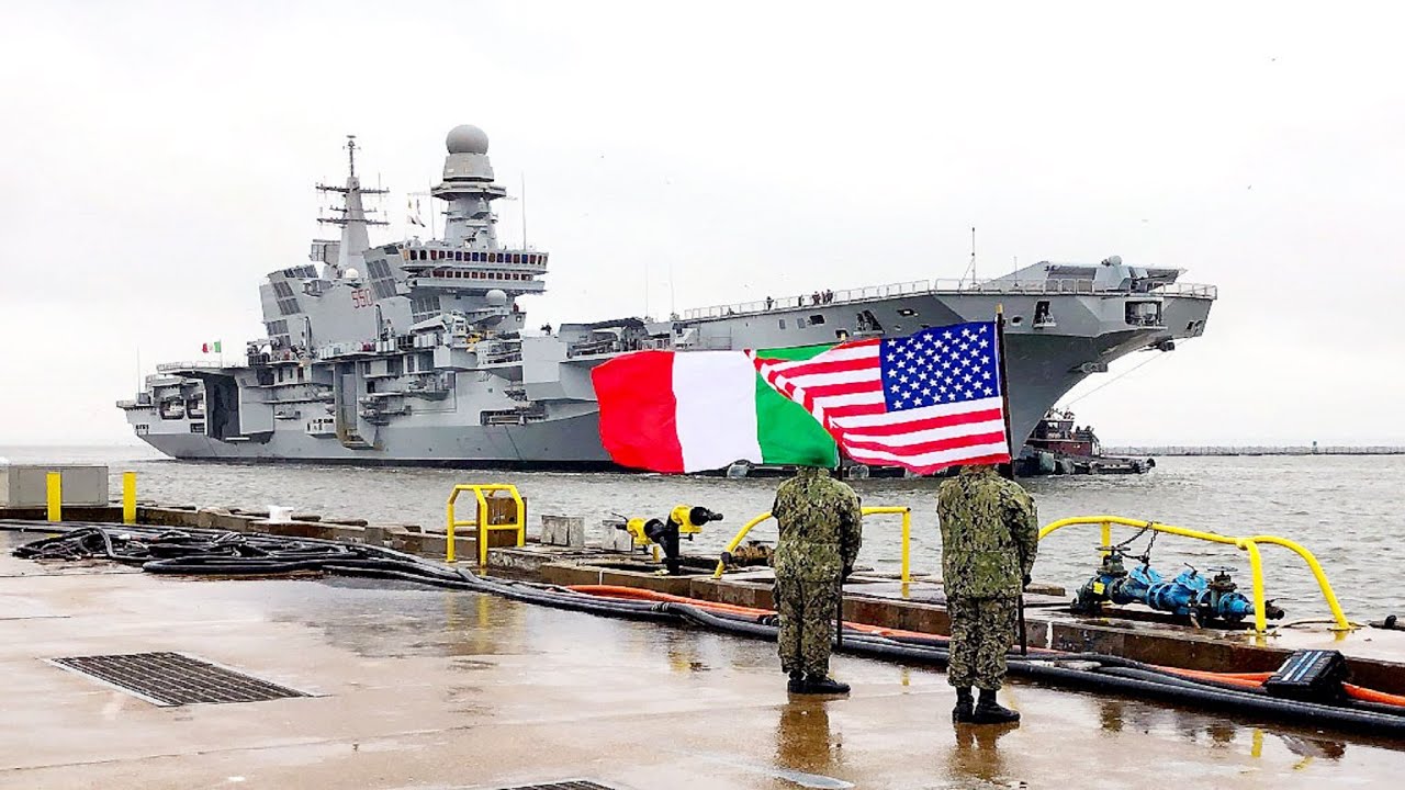 The Aircraft Carrier ITS Cavour Started Sea Trials to Achieve Her ...
