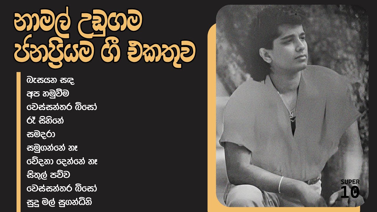 Super 10 Sinhala Songs | Namal Udugama | Best Of Namal Udugama - YouTube