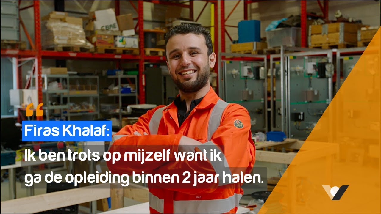 Monteur Firas: "Ik ben trots op mijzelf want ik ga de opleiding binnen ...