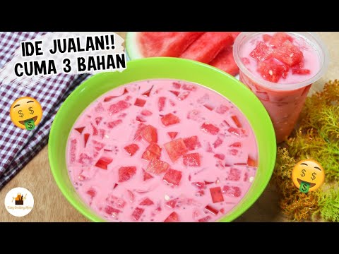 IDE JUALAN MINUMAN ES SUSU SEMANGKA VIRAL ! HANYA 3 BAHAN !