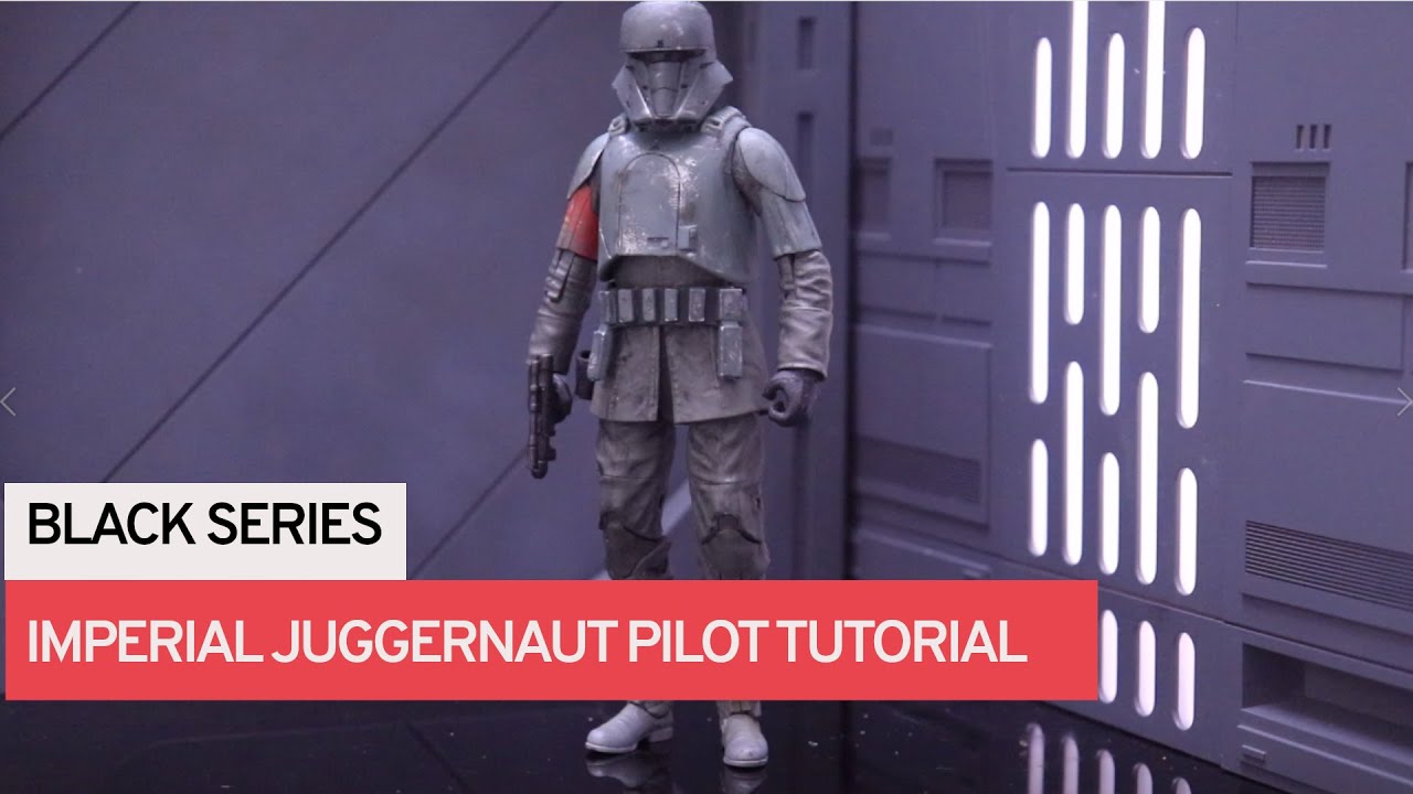 Black Series Custom Imperial Juggernaut Pilot Tutorial - YouTube