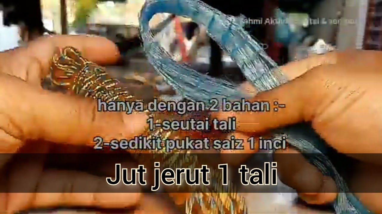 membuat jut mudah | 15 minit siap | jut satu tali jerut - YouTube