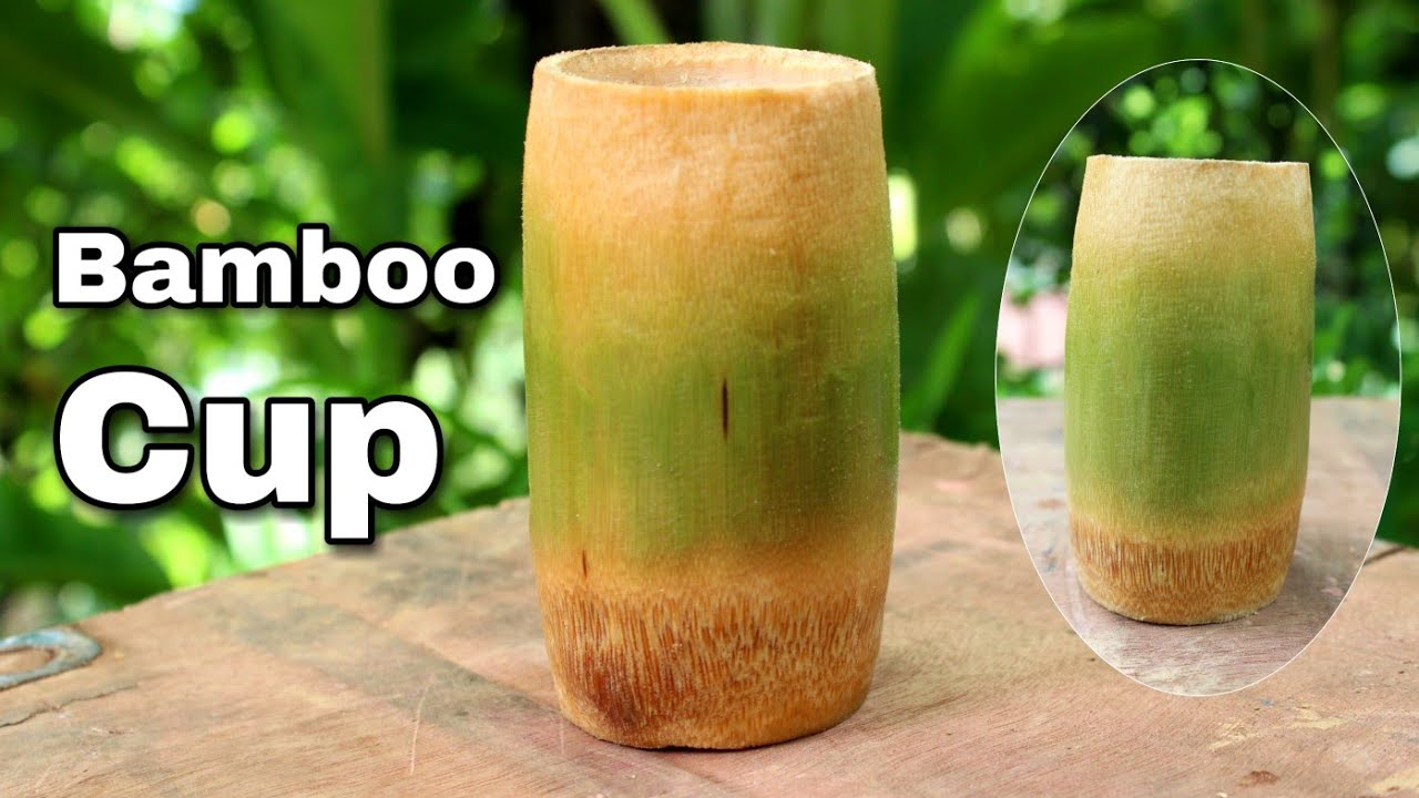 How to make bamboo cup easy make at home -Bamboo crafts - YouTube