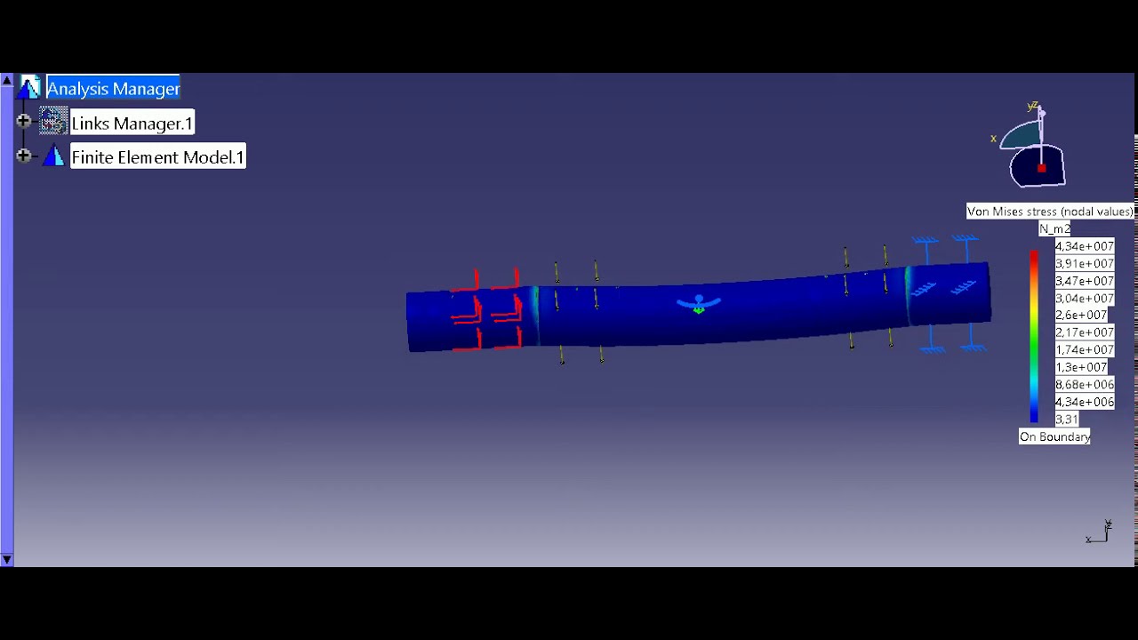 SHAFT SIMULATION WITH FEM - YouTube