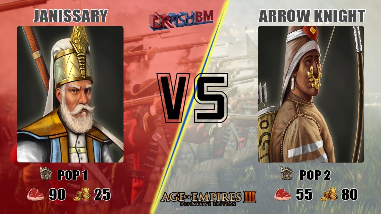 Janissary vs Arrow Knight - Age of Empires 3 : Definitive Edition - YouTube