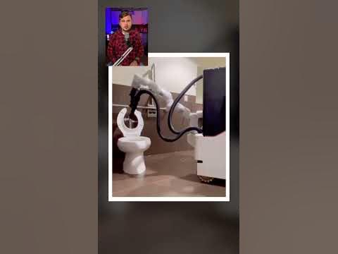 Робот уборщик для общественных туалетов #shorts #mygadget - YouTube