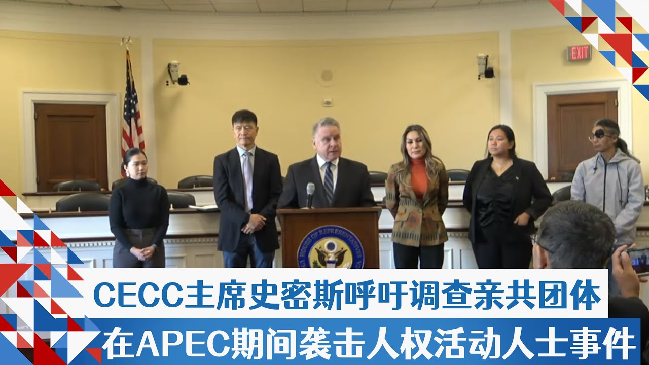 CECC主席史密斯呼吁调查亲共团体在APEC期间袭击人权活动人士事件 - YouTube