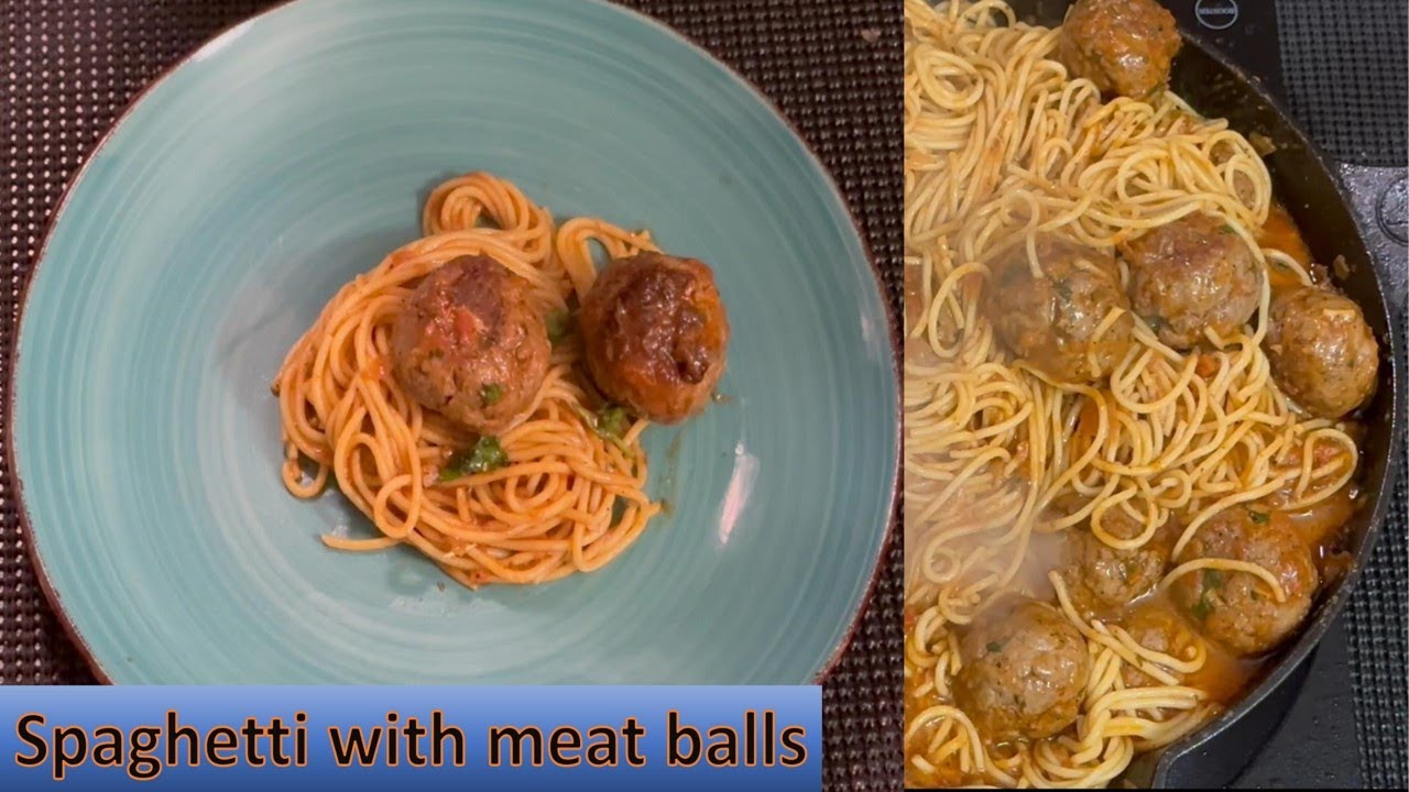 Spaghetti with meat balls | Tasty and easy to cook | Quick Recipe - YouTube