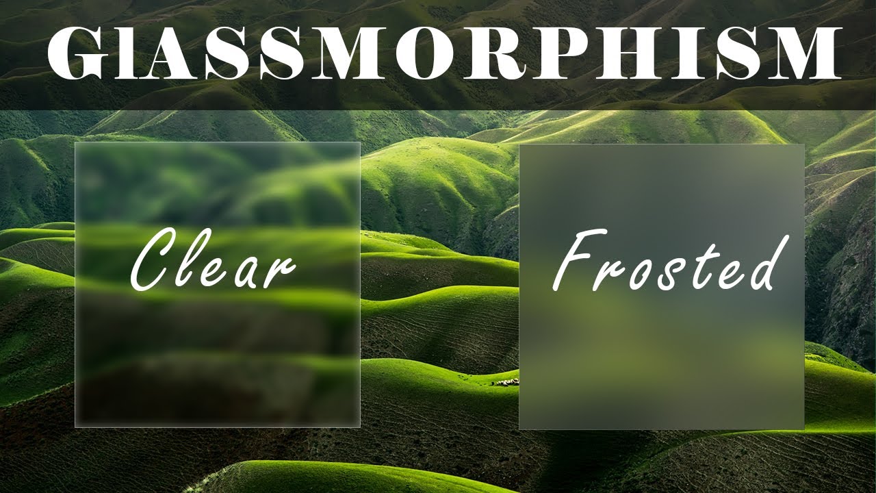 How to create Blurry Glass Effect in Photoshop - Glass Morphism VERY ...