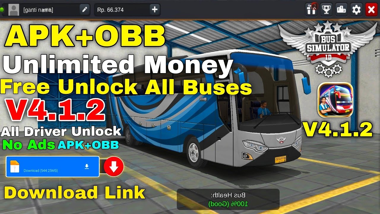 Bussid Unlimited Money v4.1.2 Free Unlock All Buses APK+OBB Release ...